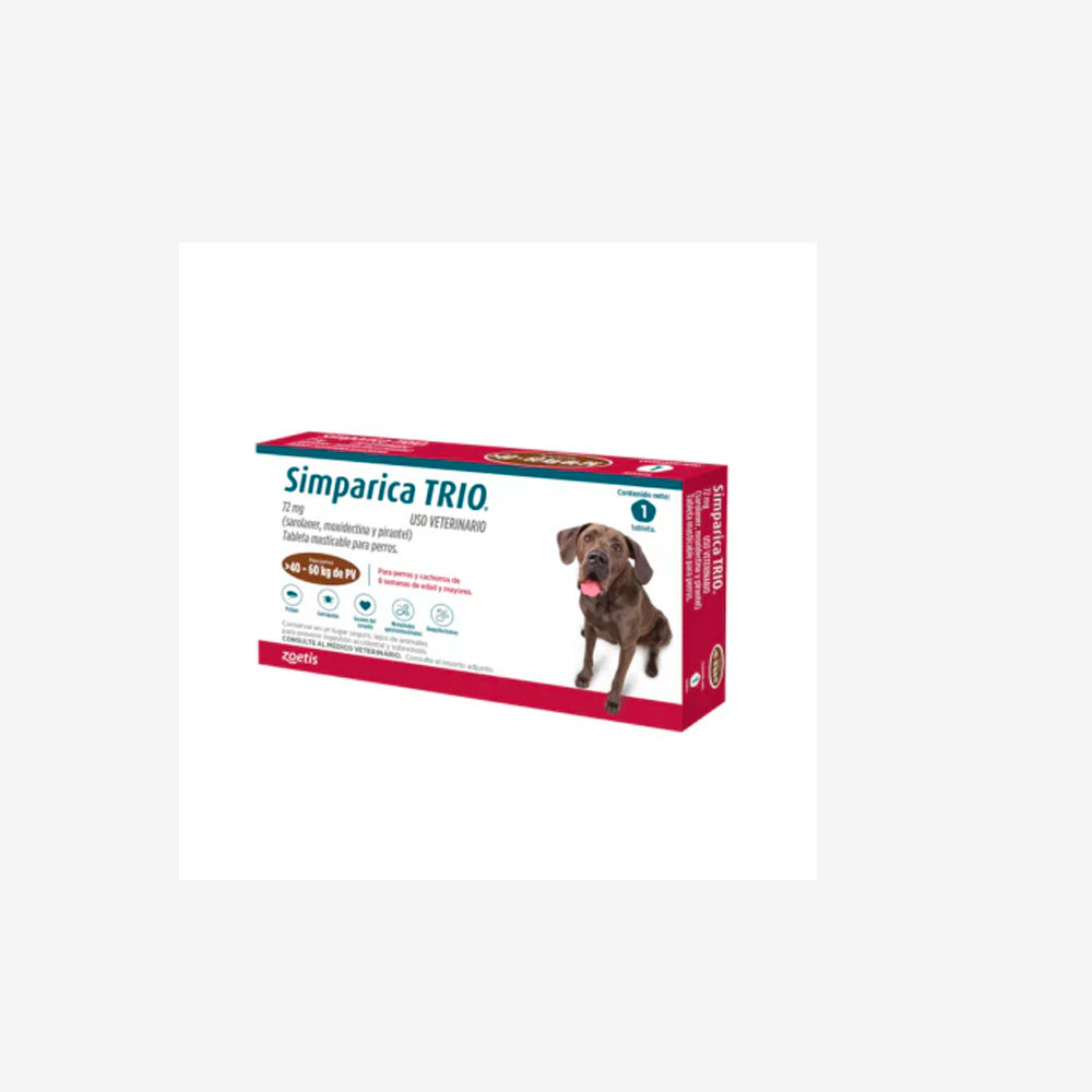 SIMPARICA TRIO 40-60KG CAFE - DoctorPet.co